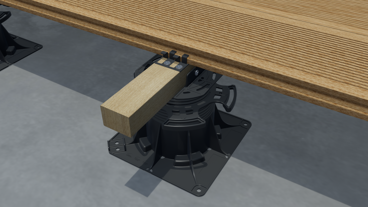 Adjustable Terrace Pedestal 35–75 mm, Gemini | ONEWOOD
